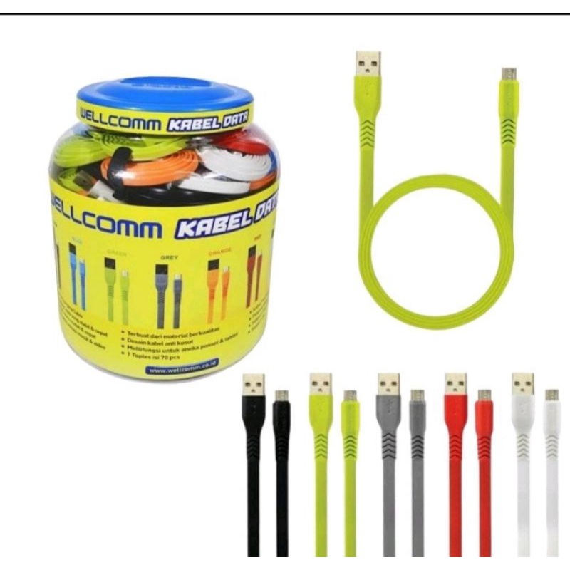 Jual kabel data wellcom tipe-C | Shopee Indonesia