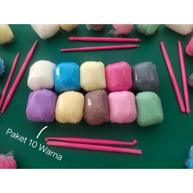 Jual Play doh Playdoh Fundoh Fun doh soft air dry clay homemade lokal ...