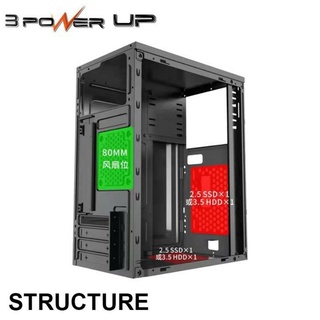 Jual CASING COMPUTER POWER UP 500W MICRO ATX - CASING POWER UP AEROMAX ...