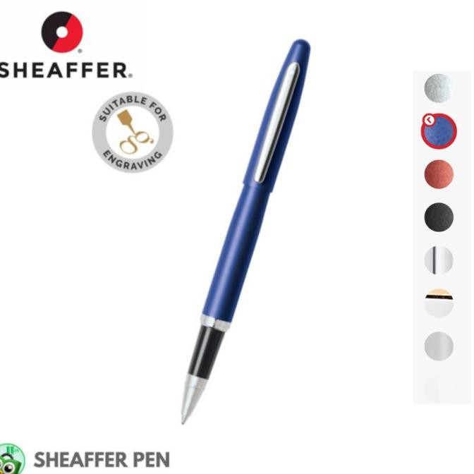 Jual SHEAFFER VFM - NEON BLUE FEATURING NICKEL PLATE TRIM - ROLLERBALL - SILVER | Shopee Indonesia