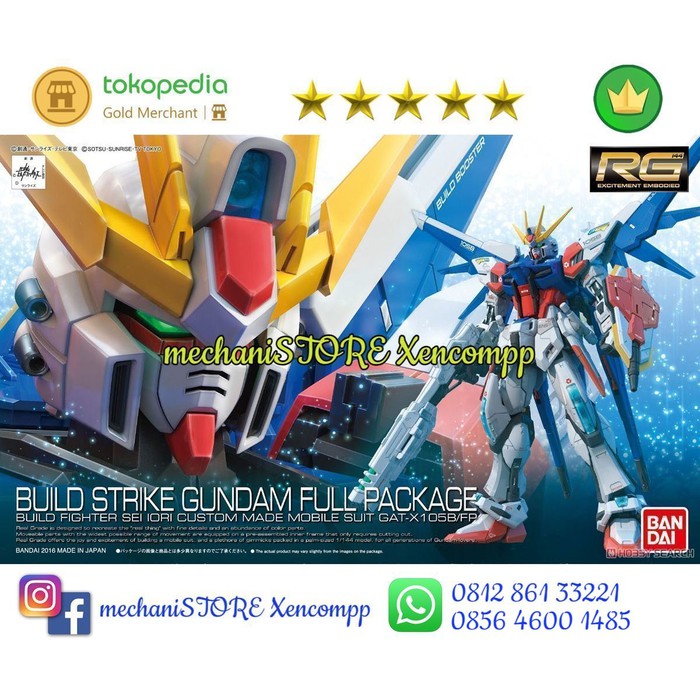 Jual RG Build Strike Gundam Full Package BANDAI | Shopee Indonesia