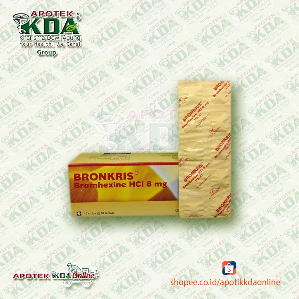 Jual BRONKRIS ISI 10 TABLET | OBAT BATUK FLU | Shopee Indonesia