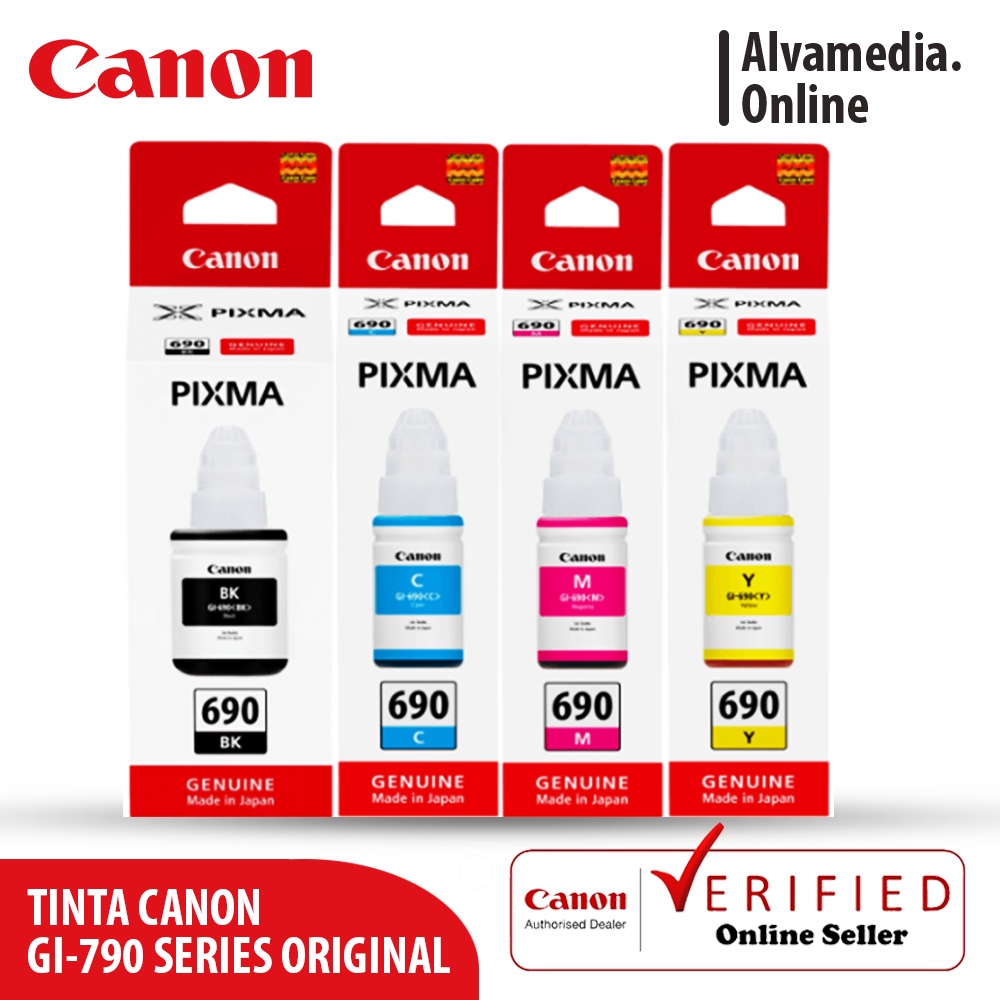 Jual Tinta Canon GI-790 / Canon Ink Bottles GI-790 Black / Tinta Printer Canon G1000 G2000 G3000 ...