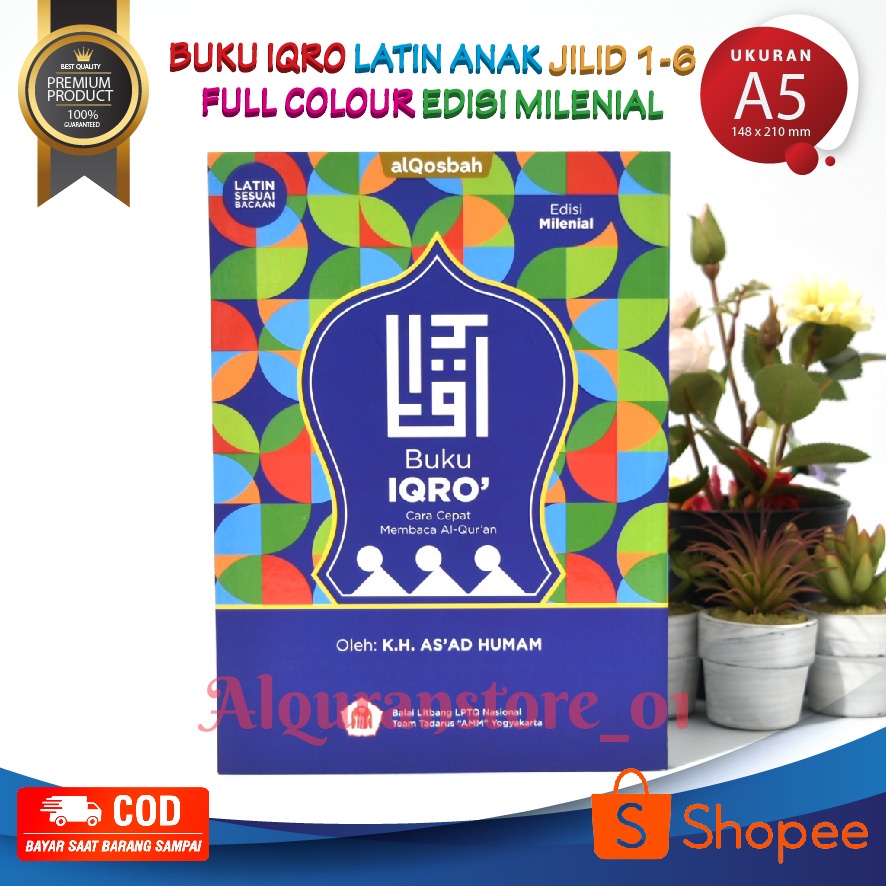 Jual 100% ASLI, Buku Iqro Berwarna, Iqra, Buku Iqro, Buku Iqra, Iqro ...
