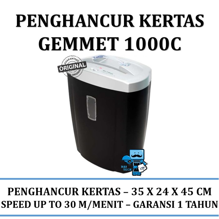 Jual Gemet Penghancur kertas (paper shredder) 1000 c | Shopee Indonesia