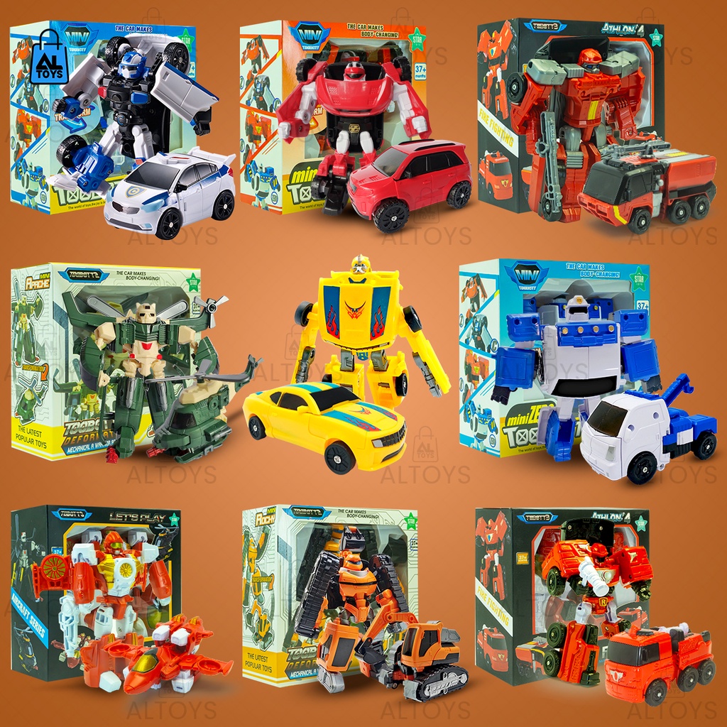Jual Mainan Mobil Robot Tobbot Kemasan Box Banyak Model / Mainan Mobil ...