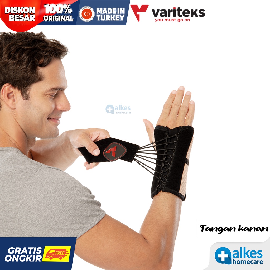 Jual Wrist Support - Variteks Tx Wrist Brace Splint (Pelindung Pergelangan Tangan - KANAN) 165R ...