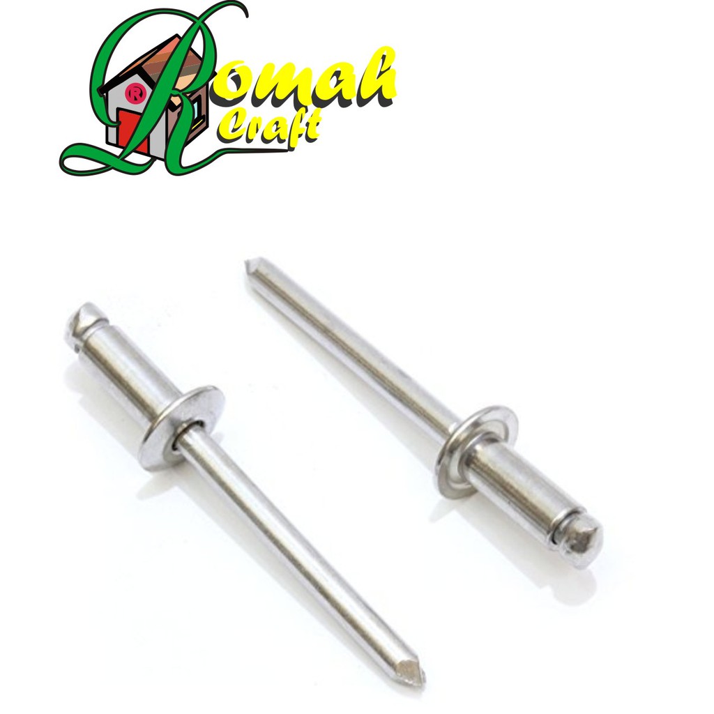 Jual PAKU RIVET 4mm BLIND RIVET (10 pcs) | Shopee Indonesia