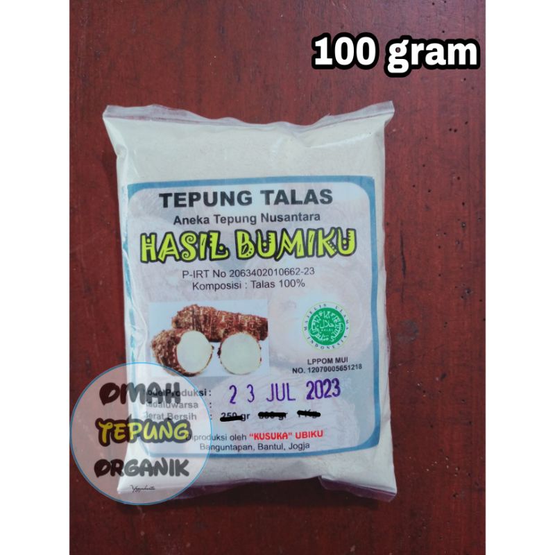 Jual Tepung TALAS kemasan 100 gram/TALAS Powder Organic 100 gram/Bubuk ...