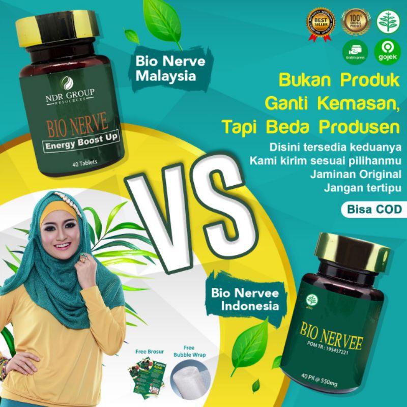 Jual Obat Herbal Bio Nervee 100% Original Malaysia Bio Nerve Asli Asam ...