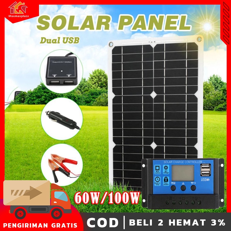 Jual 60W SOLAR PANEL Solar Charge Controller /Solar Panel / Solar Cell ...