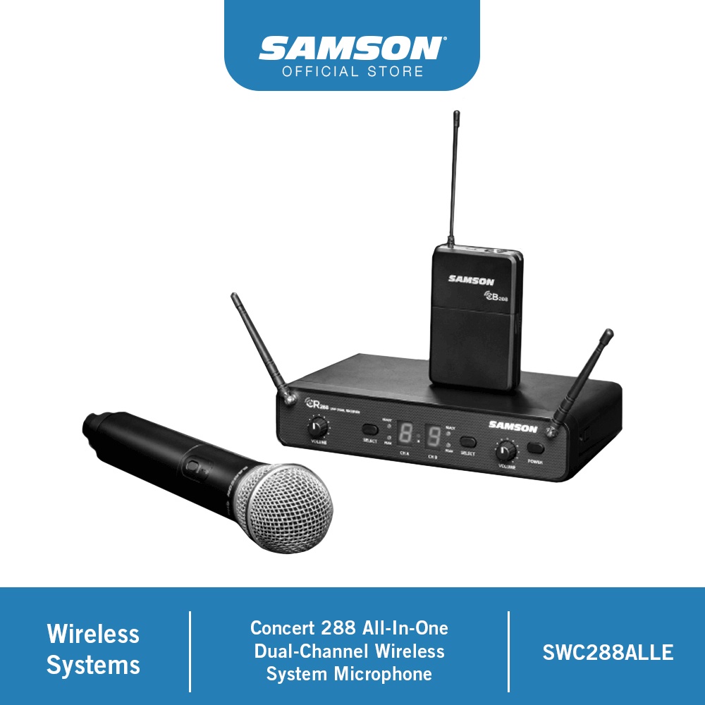 Jual Samson Concert 288 All-In-One Dual-Channel Wireless System ...