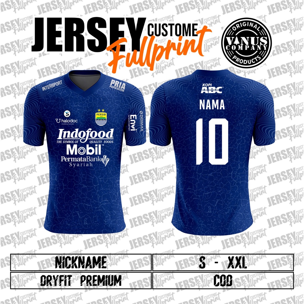 Jual Jersey Persib 2022 FreeNickname dan Nomer Ukuran Dewasa | Shopee ...