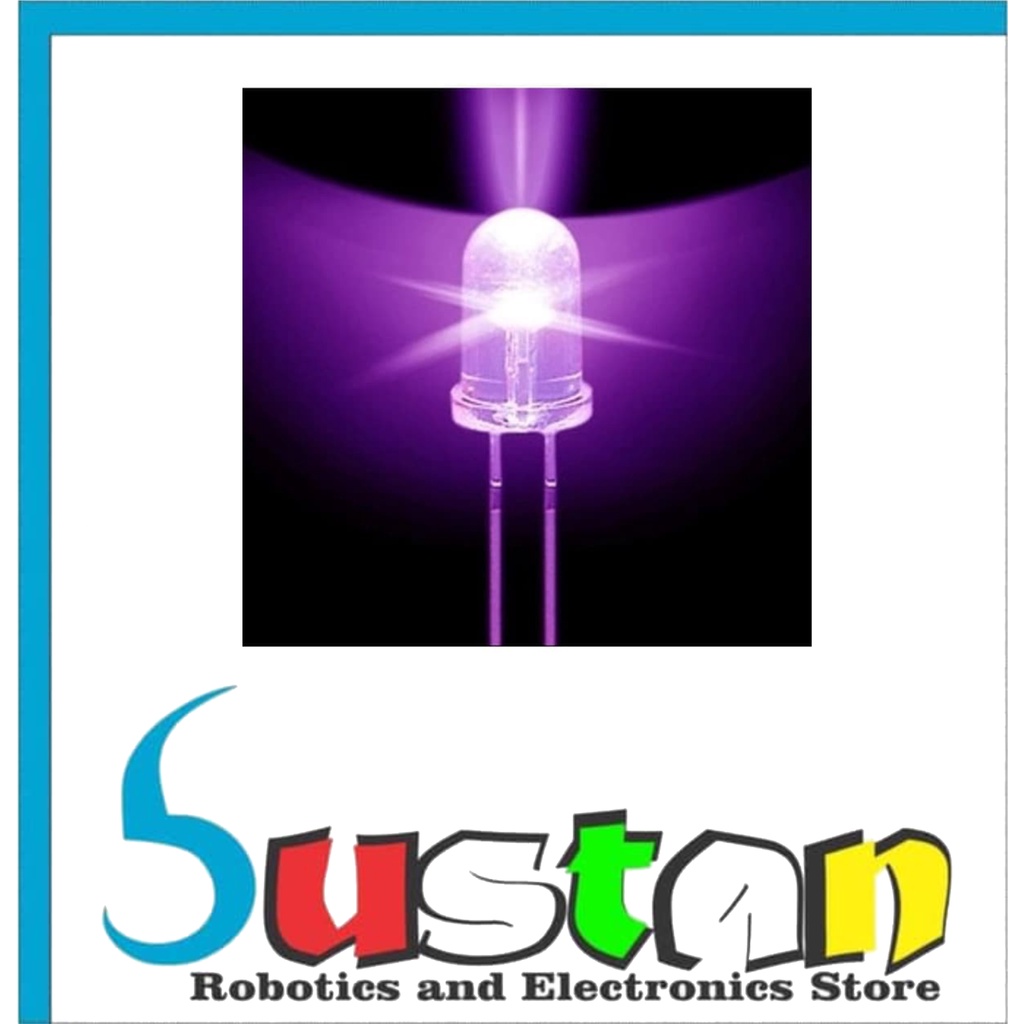 Jual LED UV 5MM ULTRAVIOLET LAMPU CAHAYA ULTRA VIOLET PURPLE LED UV 5MM ...