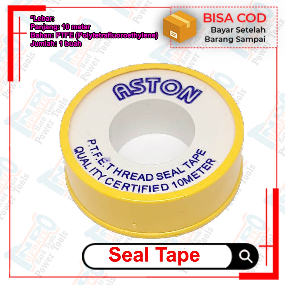 Jual Isolatip Isolasi Pipa Kran Air Perekat Seal Tape ASTON 10 Meter ...