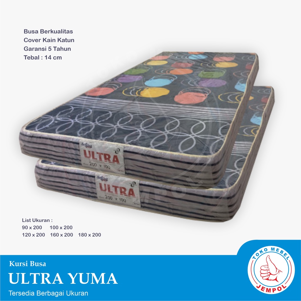 Jual Busa Ultra Tebal 14cm Kasur Busa Kain Katun Bergaransi busa 5 ...