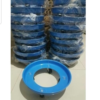 Jual KENMASTER Tatakan gas Roda Tabung Gas Elpiji Besi Bulat Plus Roda ...