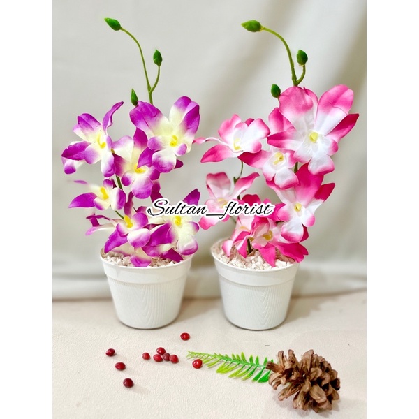 Jual RANGKAIAN BUNGA ANGGREK DENDRO// Bunga decoration // bunga ...