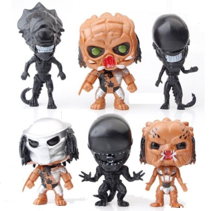 Jual FUNKO POP Alien Vs Predator Action Figure Set 6 BBS27 | Shopee ...