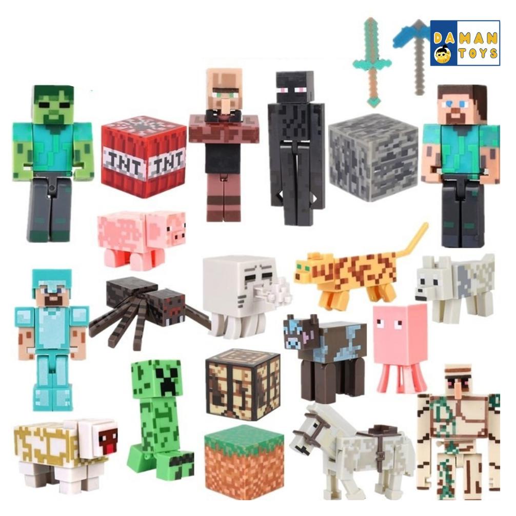 Jual [KODE ACPGM] Bricks Mini Figure Mine craft/Figure mine craft ...