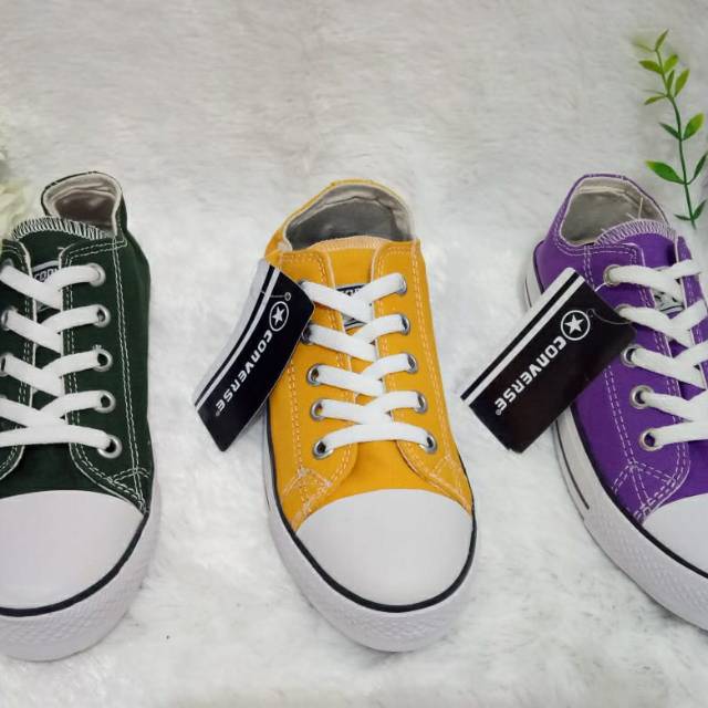 Jual SEPATU CONVERSE ALL STAR CLASSIC UKURAN KECIL WARNA ARMY KUNING ...