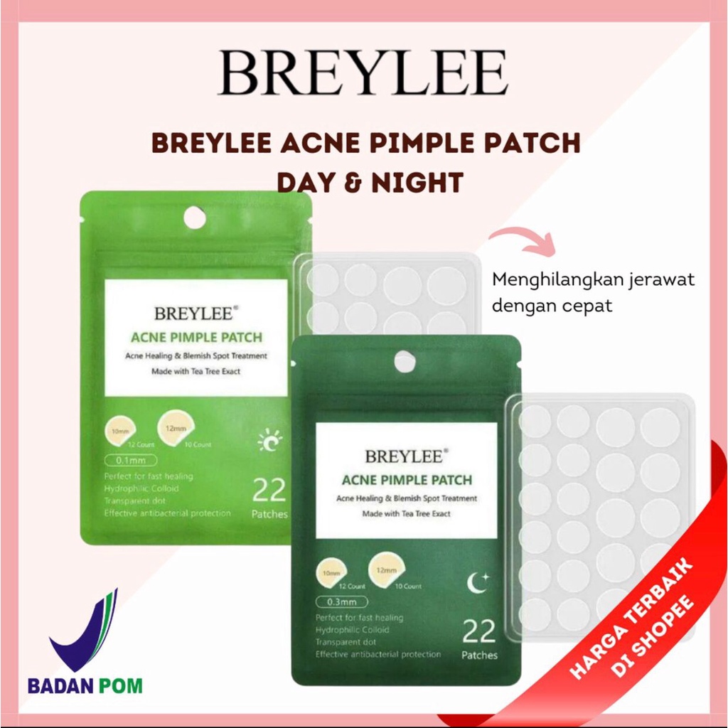 Jual BREYLEE ACNE PIMPLE PATCH DAY & NIGHT (22 PATCH) | Shopee Indonesia