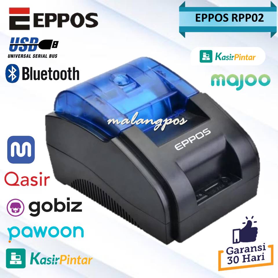 Jual Printer Thermal Bluetooth Eppos EP RPP02N 58MM Usb Bluetooth Support Mokapos | Shopee Indonesia