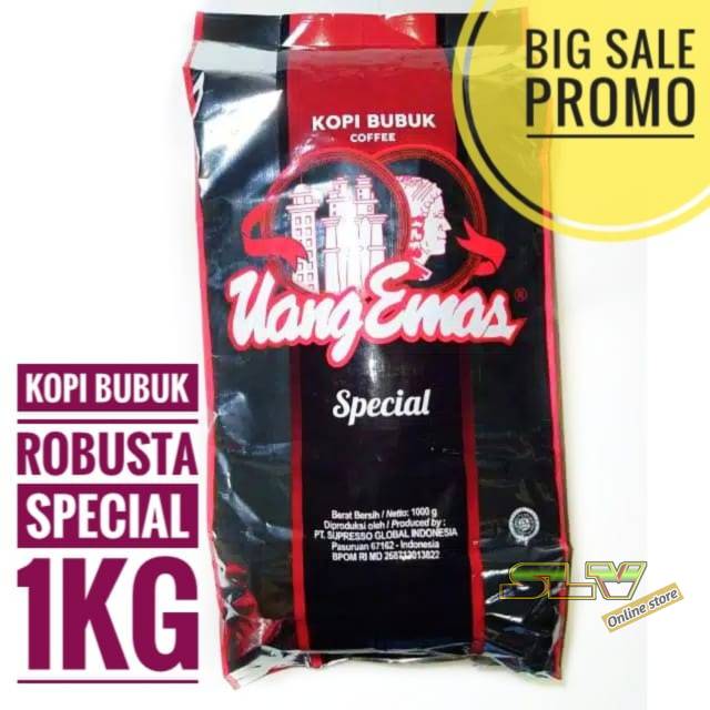 Jual kopi giras uang emas 1kg bubuk robusta tanpa gula | Shopee Indonesia