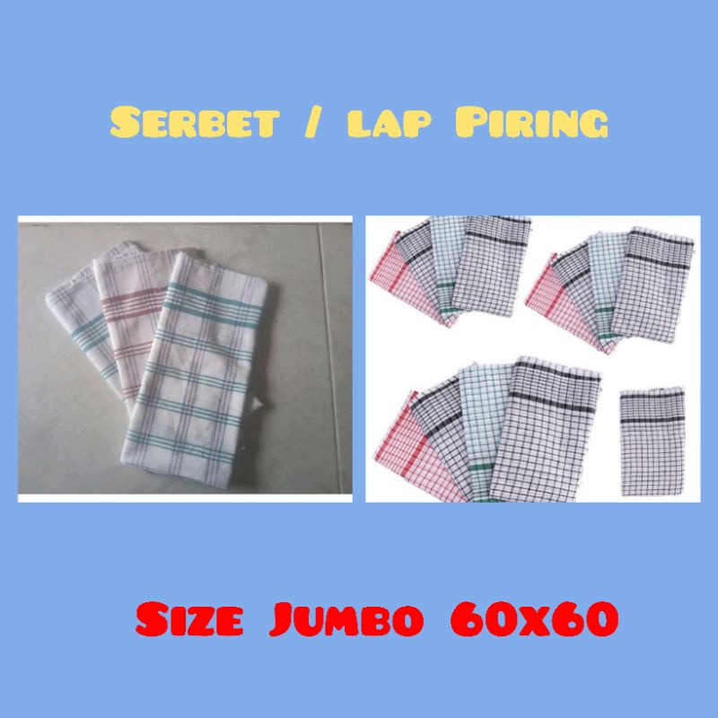 Jual Serbet Lap Piring Lap Dapur Celemek Napkin Kotak Size 60x60 Jumbo ... Jual Serbet Lap Piring Lap Dapur Celemek Napkin Kotak Size 60x60 Jumbo ...