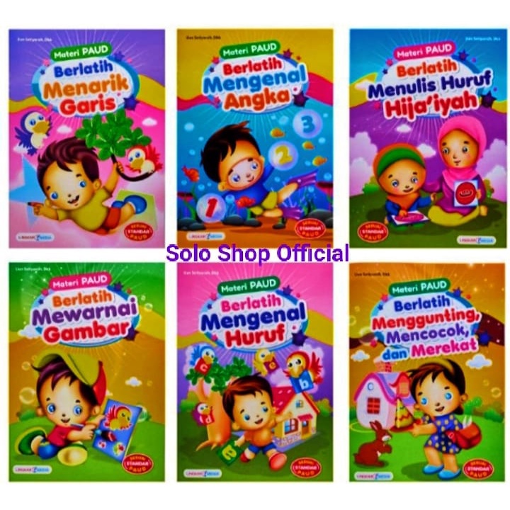 Jual Buku PAUD Buku Materi PAUD Lengkap 1 Paket Set Isi 6 Buku Sesuai ...