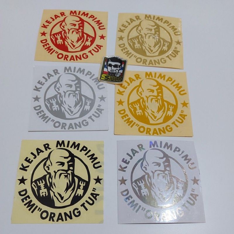 Jual Sticker Orang Tua Stiker Orang Tua Cutting | Shopee Indonesia