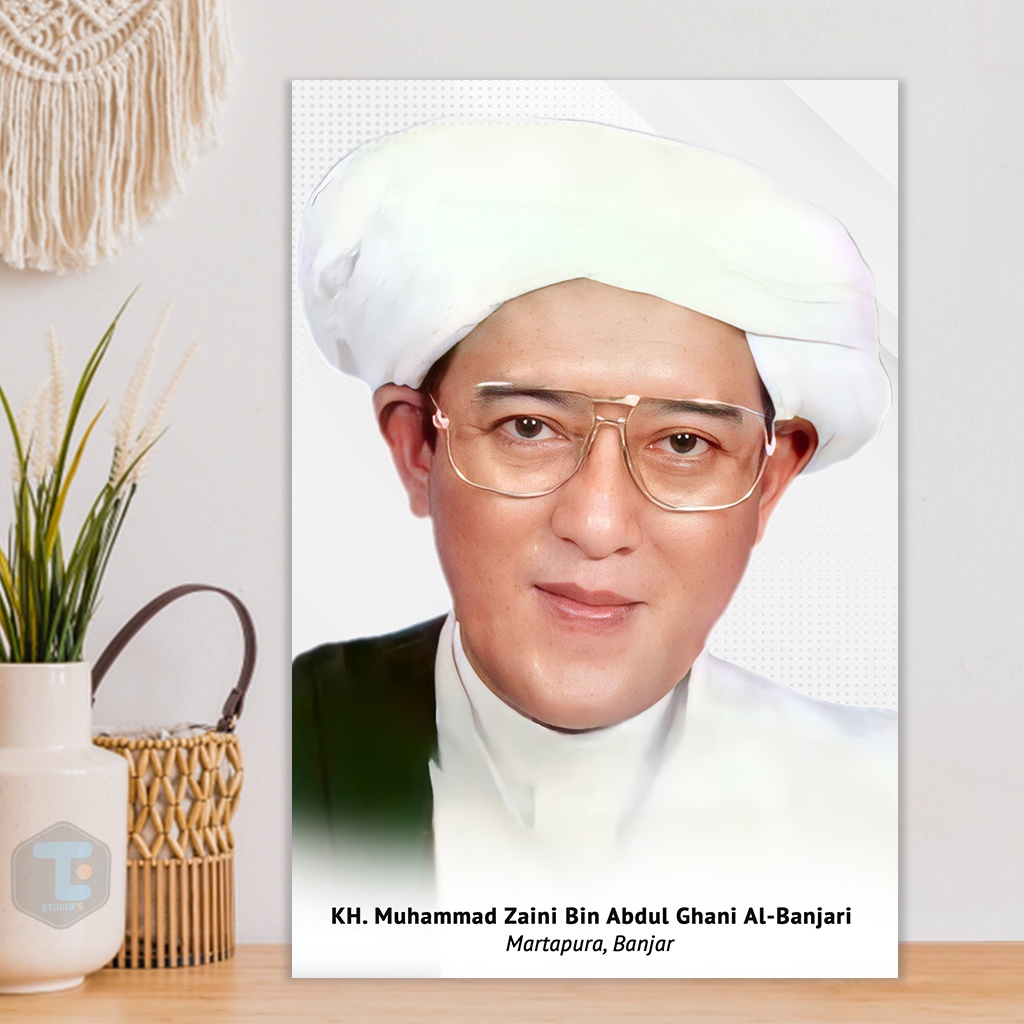 Jual Poster KH Muhammad Zaini Bin Abdul Ghani Al Banjari Hiasan Dinding ...