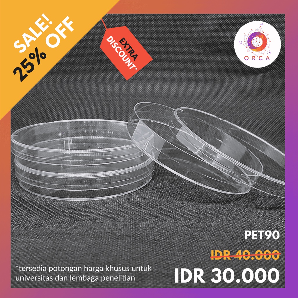 Jual 90 x 15mm Petri Dish (Cawan Petri) | Shopee Indonesia