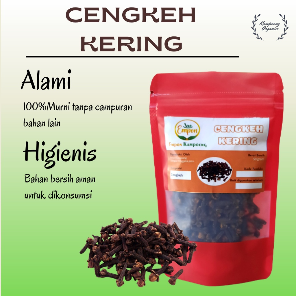 Jual Cengkeh Cengkih Kering Utuh Clove Whole Murni Asli Alami Organik ...