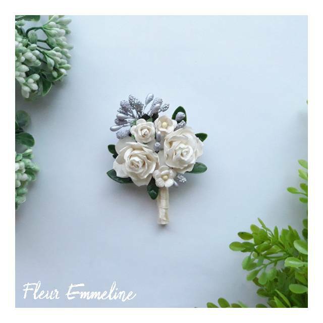 Jual Bunga jas ukuran M+, boutonniere surabaya, bunga wedding, corsage ...
