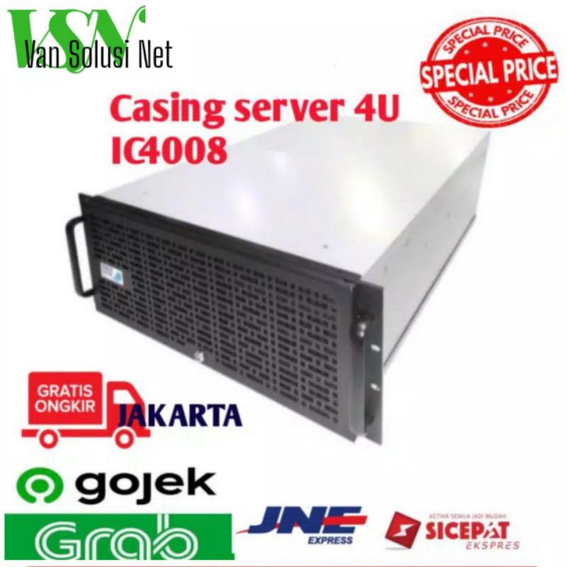 Jual Casing server 4u server Case 4u indocase IC4008 10bays HDD with ...