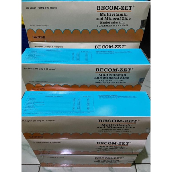 Jual BecomZet multivitamin zinc Becom-Zet Becom Zet | Shopee Indonesia