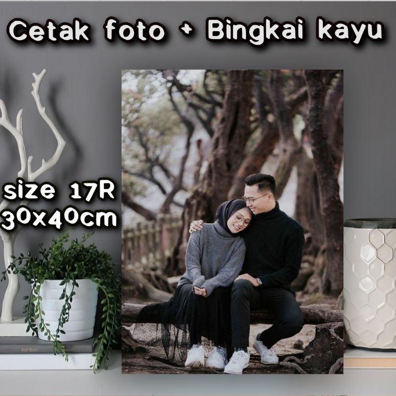 Jual cetak foto ukuran 30x40/17R media papan mdf 6mm | Shopee Indonesia