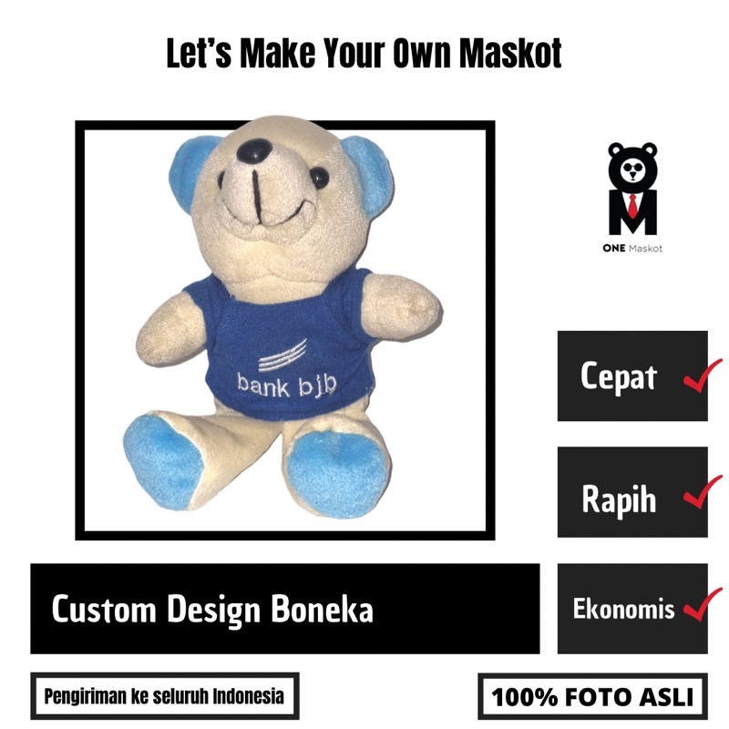 Jual Custom Boneka Maskot Sesuai Desain dan Ukuran Bebas | Shopee Indonesia
