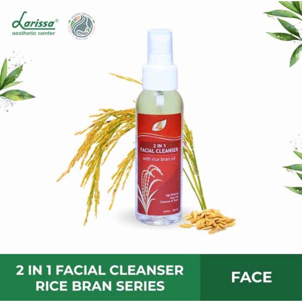 Jual Larissa 2IN1 Facial Cleanser Rice Bran Oil | Shopee Indonesia