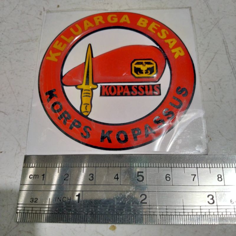 emblem stiker timbul logo korps kopassus | Shopee Indonesia