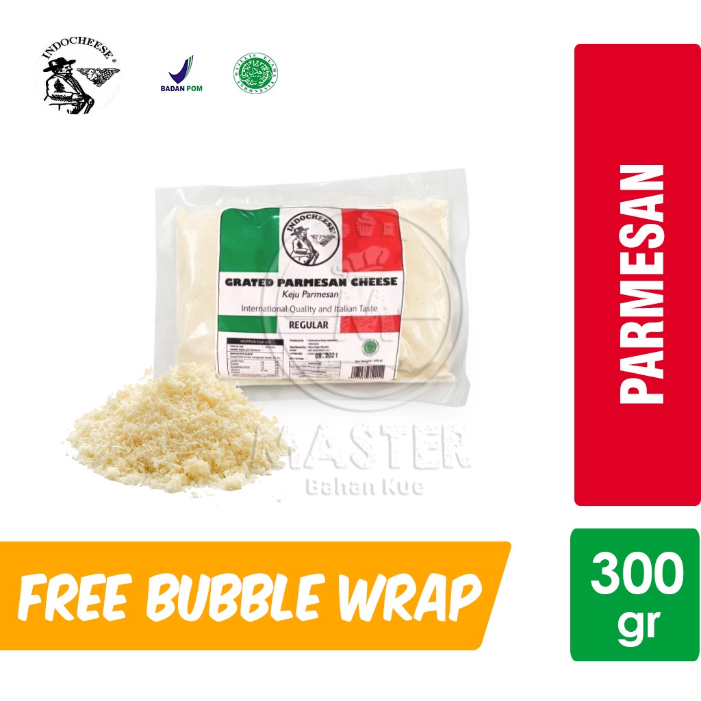 Jual Indocheese Keju Parmesan Parut + Ice Gel [300gr] | Shopee Indonesia