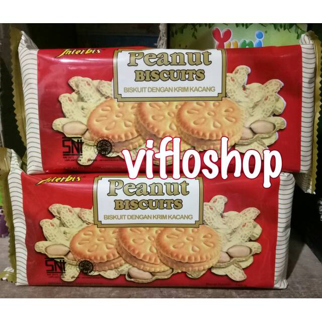Jual Biskuit Interbis Pineapple Puff & Peanut Biscuits 140 gr ...