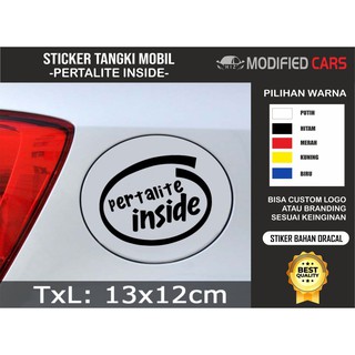 Jual Stiker Mobil Tangki Bensin Pertalite Inside Diesel Car Gas Sticker ...