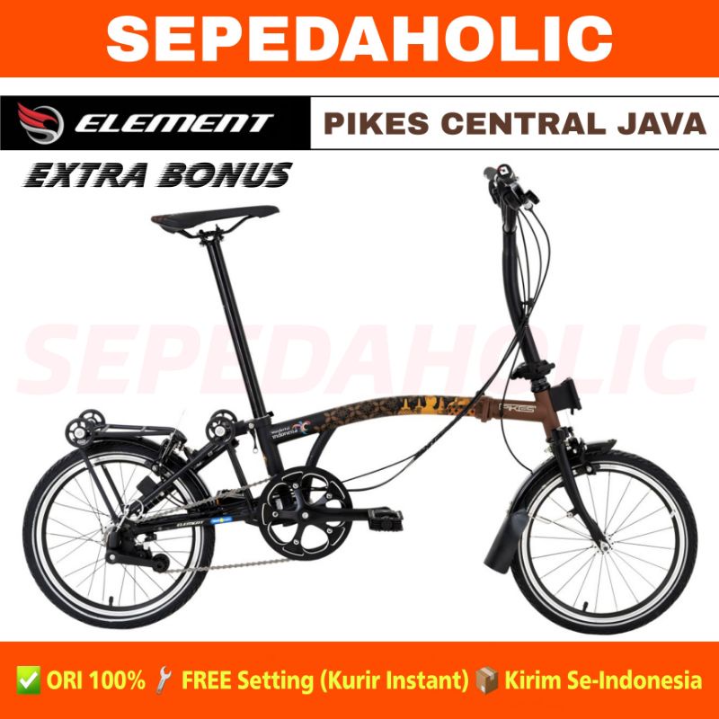Jual Sepeda Lipat ELEMENT PIKES CENTRAL JAVA 16 Inch Chromoly 3x2 Speed ...
