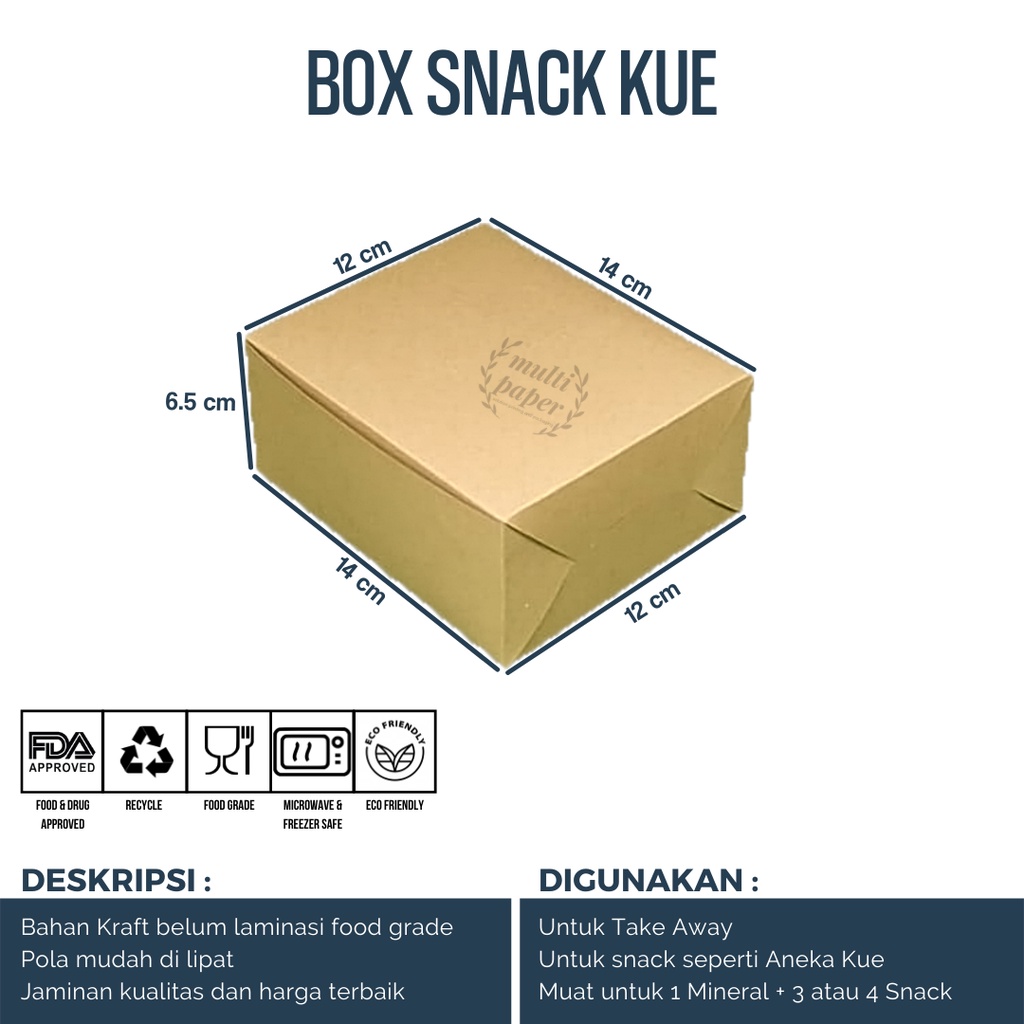 Jual Box Snack Kue / Snack Box / Kotak Snack Box / Tempat Snack Box ...