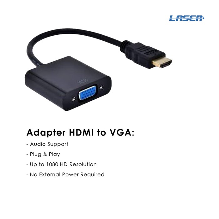 Jual Kabel Connector Proyektor Adapter HDMI to VGA | Shopee Indonesia