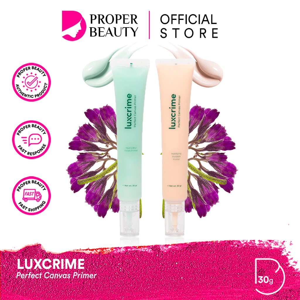 Jual LUXCRIME Perfect Canvas Primer Indonesia / Blur & Cover Two Way ...