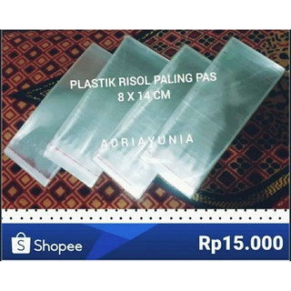 Jual Plastik Risol Paling Pas 8 x 14 cm OPP Seal isi 100 ( TEBAL ...