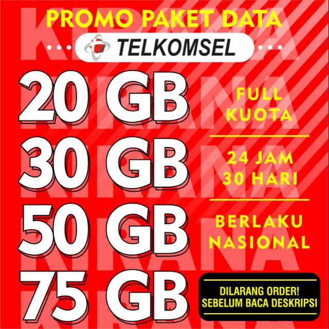 Jual PAKET DATA TELKOMSEL FULL FLASH NASIONAL SIMPATI/AS/LOOP( 24 JAM ...